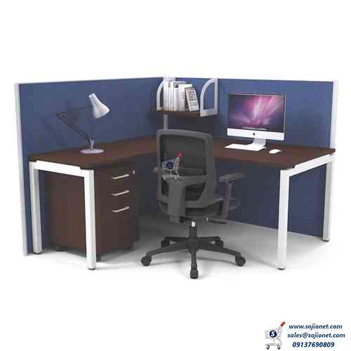 Single Seater Workstation Table Desk with Full Partition in Lagos