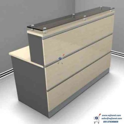 Gym Reception Counter: Custom Sizes & Elegant Wood Finishes